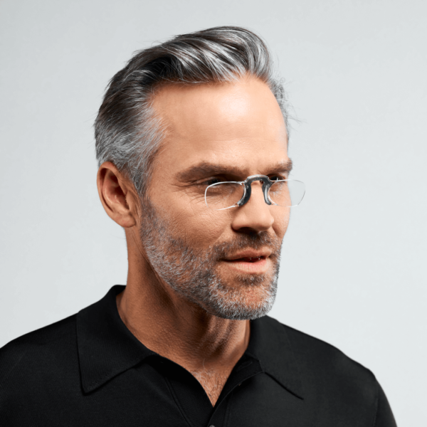 Nooz Original Rectangular Armless Reading Glasses Black - For Your Eyes ...